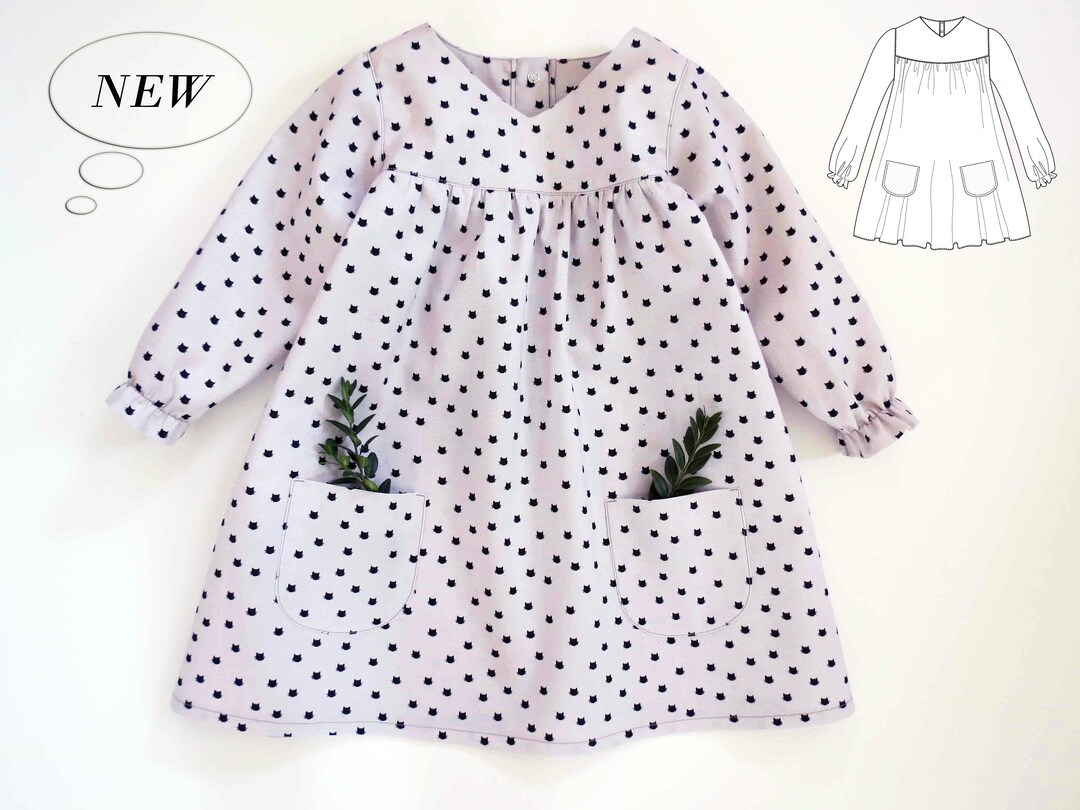 Baby Dress PDF Pattern for Girls, Newborn, Infant, Toddler. Sewing PDF ...