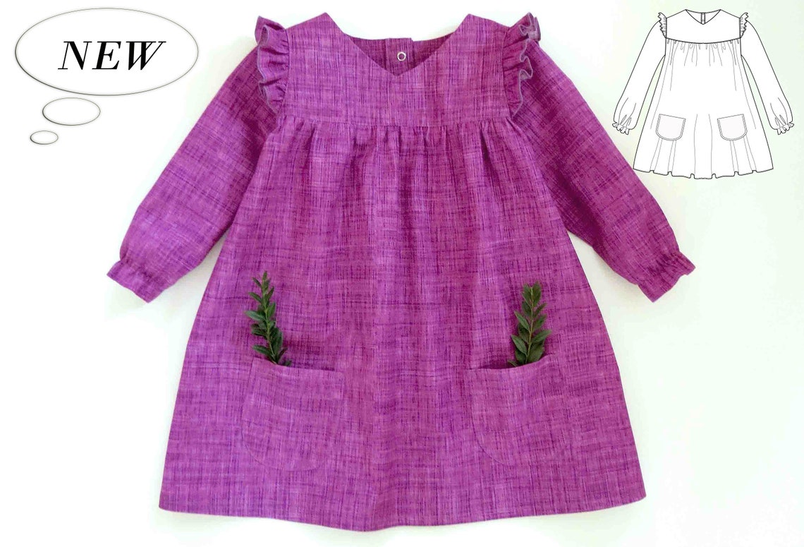 Baby Dress PDF Pattern for Girls, Newborn, Infant, Toddler. Sewing PDF ...