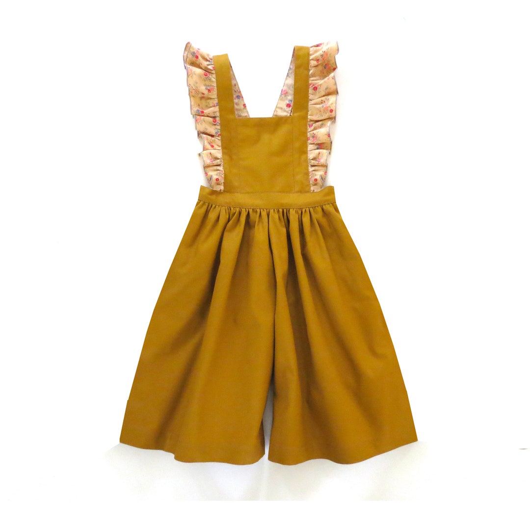 Girls Overall Sewing Pattern, PDF. Melbourne Culottes/skort/pinafore ...