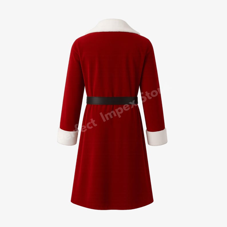 Santa Coat for Men – Luxury Red Christmas Costume, Warm Winter Jacket ...