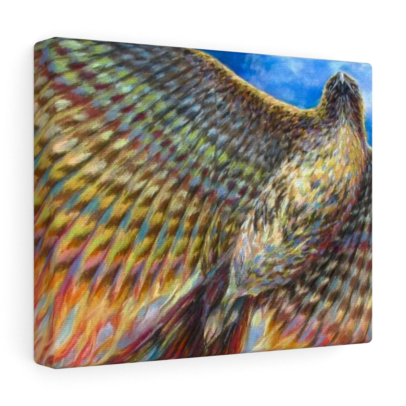 Red Tailed Hawk Turned Phoenix Rainbow Phoenix Rebirth and - Etsy