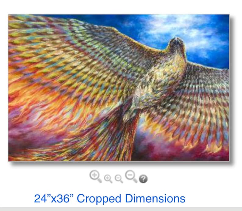 Red Tailed Hawk Turned Phoenix Rainbow Phoenix Rebirth and - Etsy