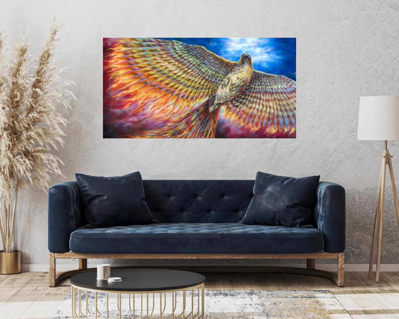 Red Tailed Hawk Turned Phoenix, Rainbow Phoenix, Rebirth and Renewal ...