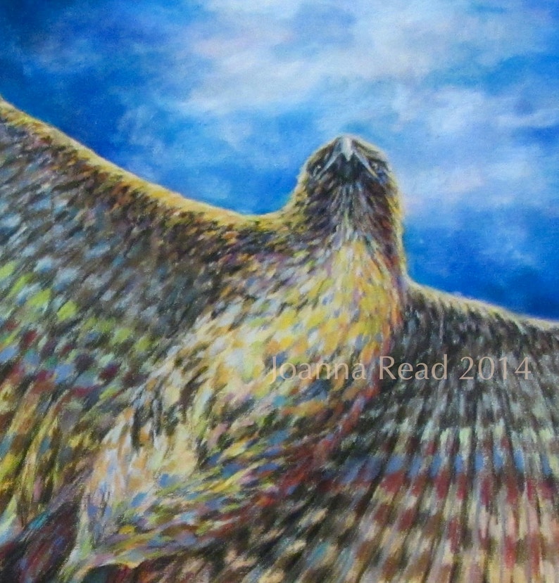 Red Tailed Hawk Turned Phoenix Rainbow Phoenix Rebirth and | Etsy