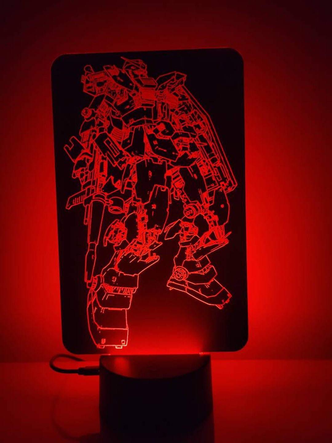 RX-78-2 Mecha - Colour Changing Acrylic Light up Display - Etsy