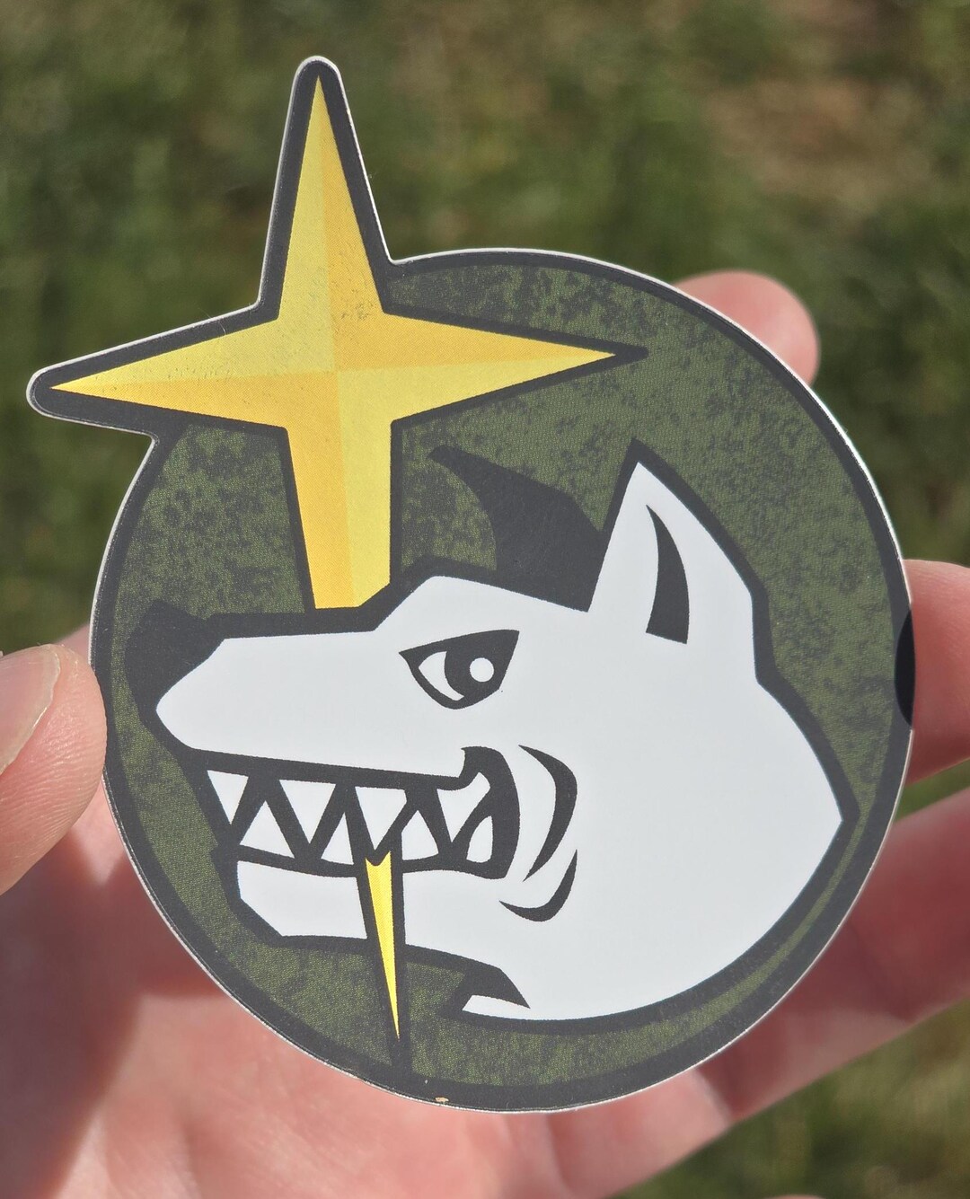 White Dingo Team Emblem Sticker - Etsy
