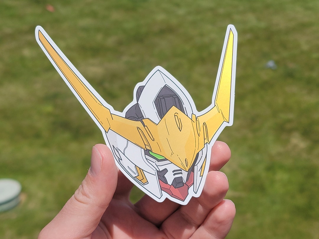 Iron Blooded Orphans - Barbatos Head Sticker - Metallic - Etsy