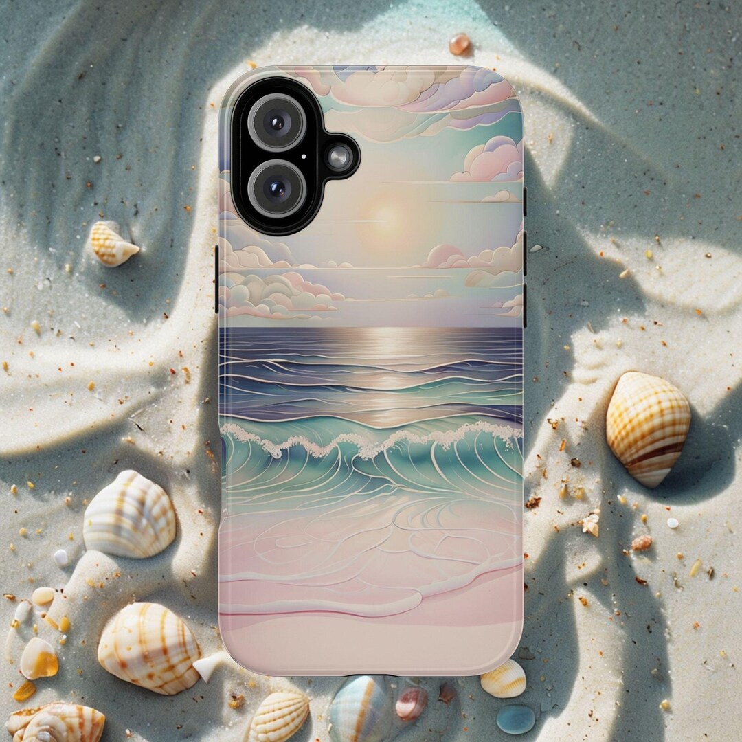 Ocean Waves Phone Case, Beach Aesthetic Cover, Coastal Decor Gift ...