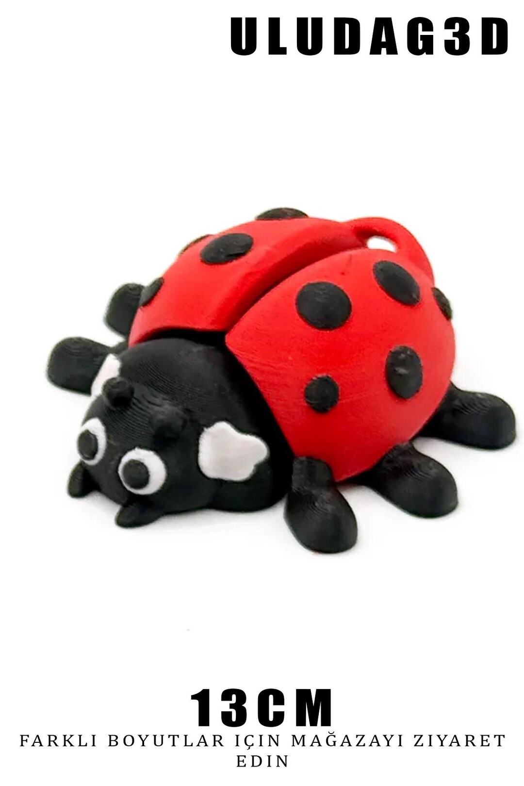 3D Printed Ladybug Figure – Articulated Poseable Insect Toy – Cute ...