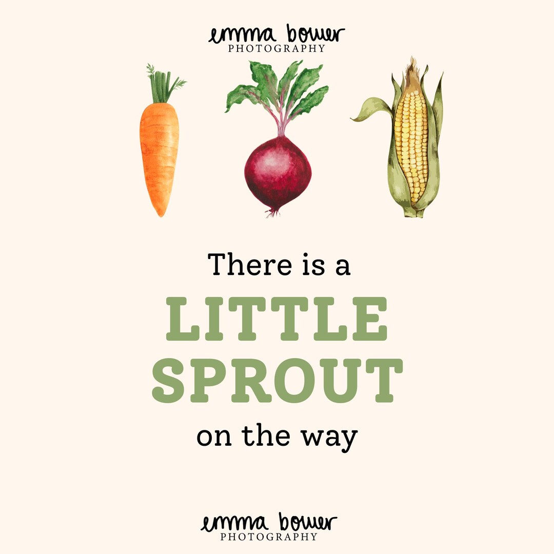 A Little Sprout is on Its Way Baby Shower Theme Invite - Etsy