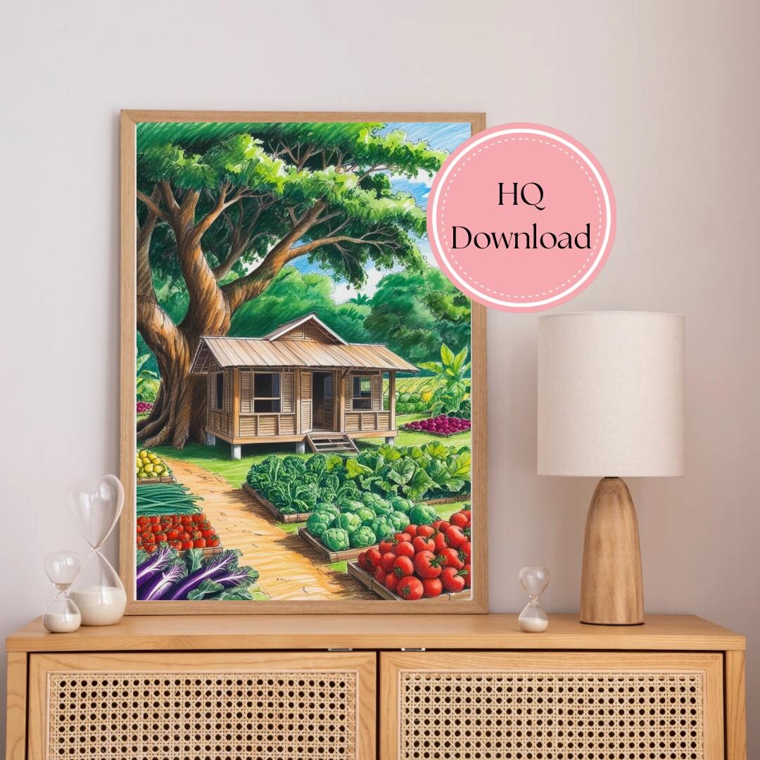 Filipino Bahay Kubo Wall Art ~ Digital Download - Etsy