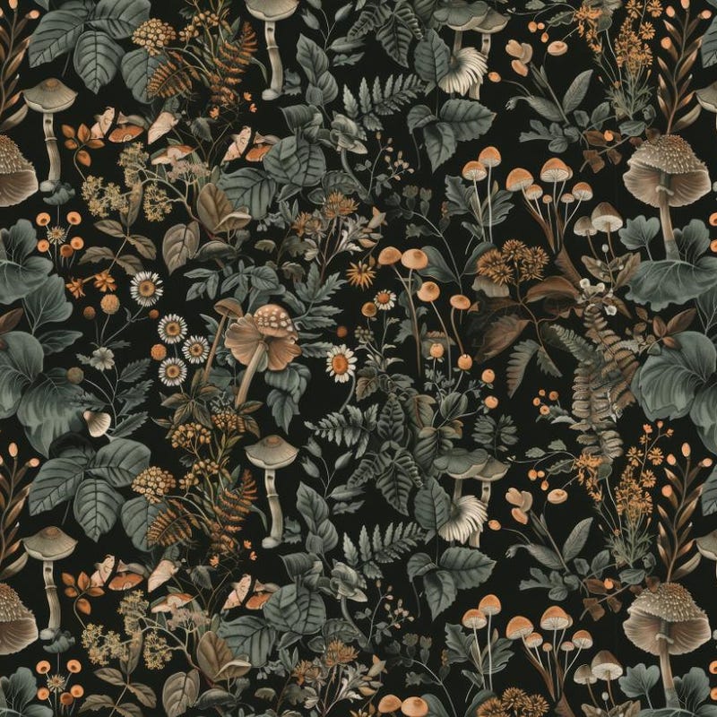 Spandex Mushroom Fabric - Etsy
