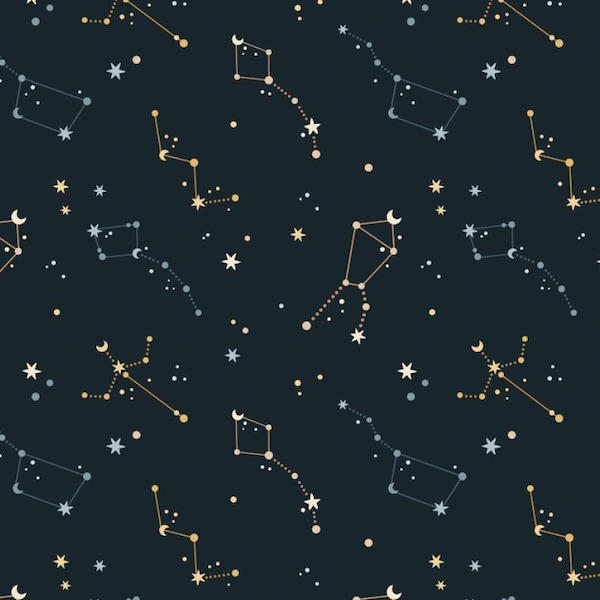 Constellation Fabric - Etsy