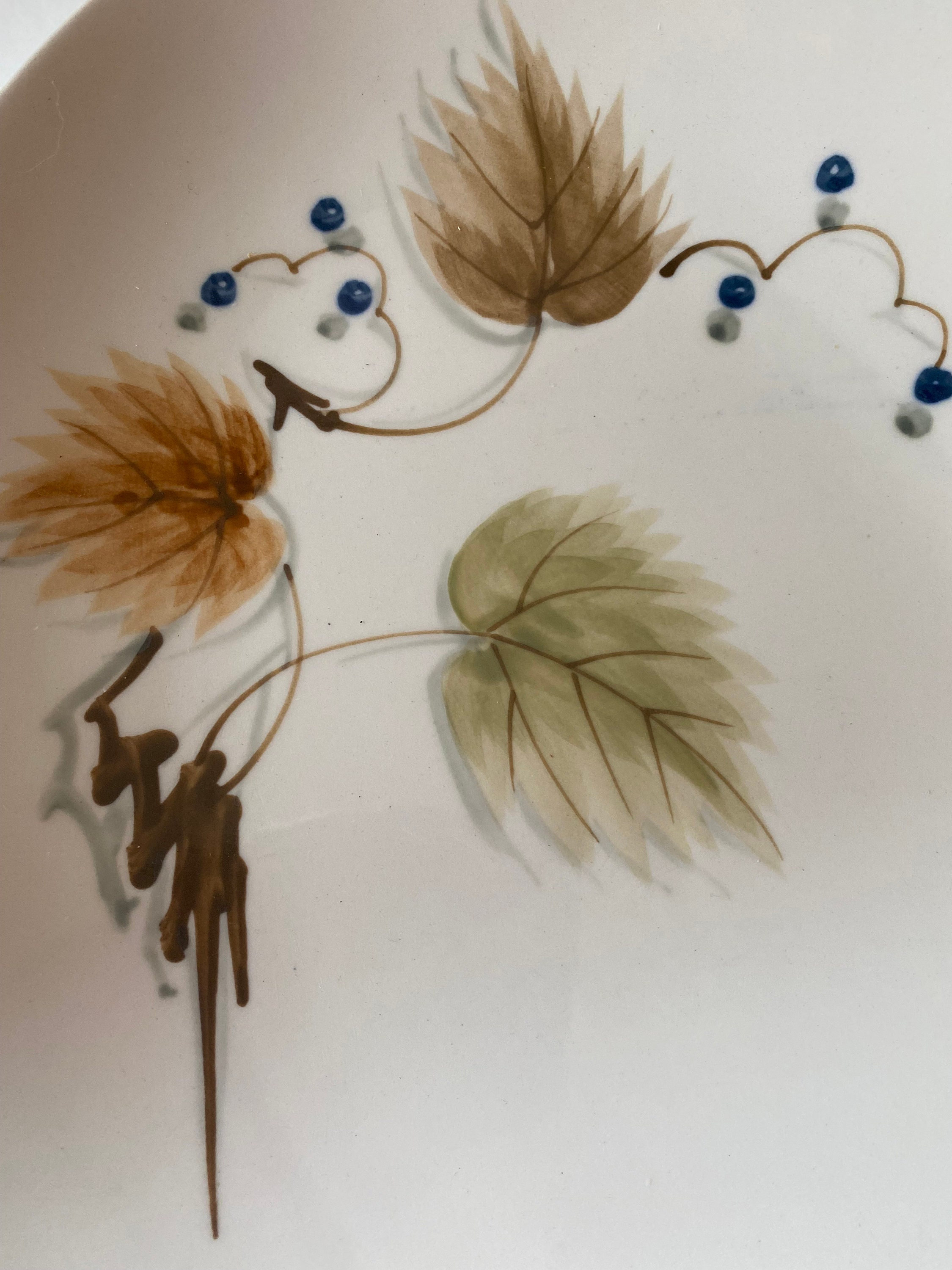 Vintage Maruta Ware Hand Painted Platter Leaves - Etsy