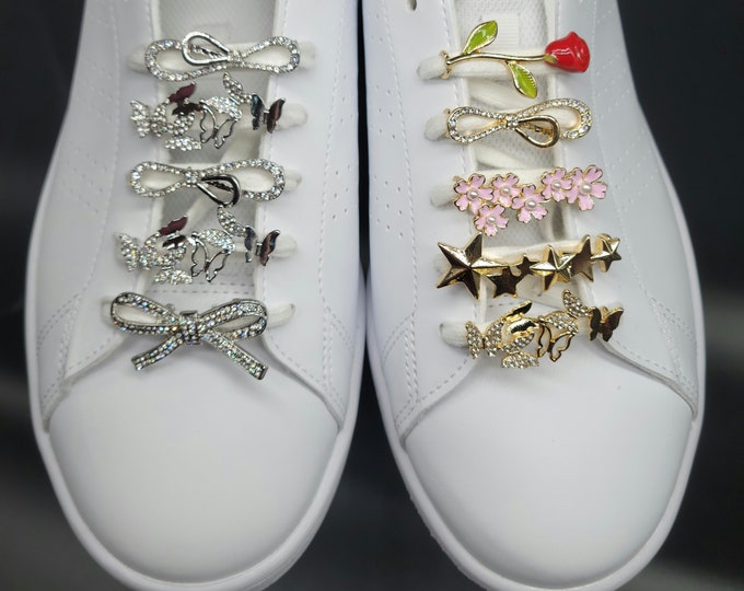 1 Pair Silver Shoelace Charm, Shoelace Decoration, Lace Locks, Sneaker ...