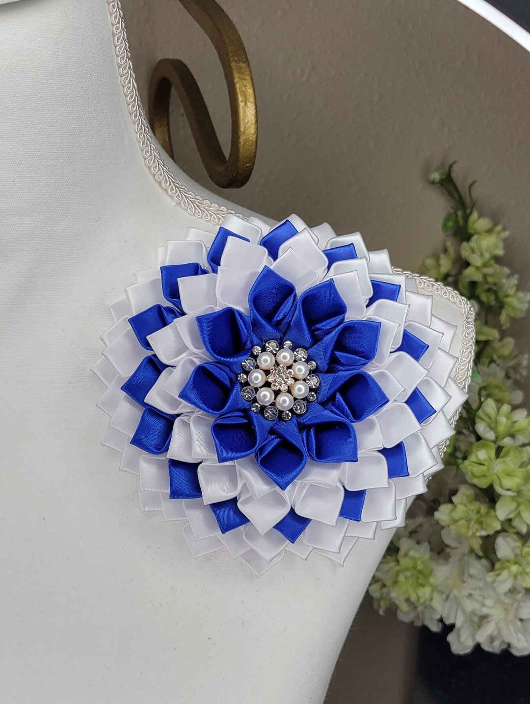 Zeta Brooch, Zeta Sorority Pin Rhinestone Petals, Brooch, Church ...