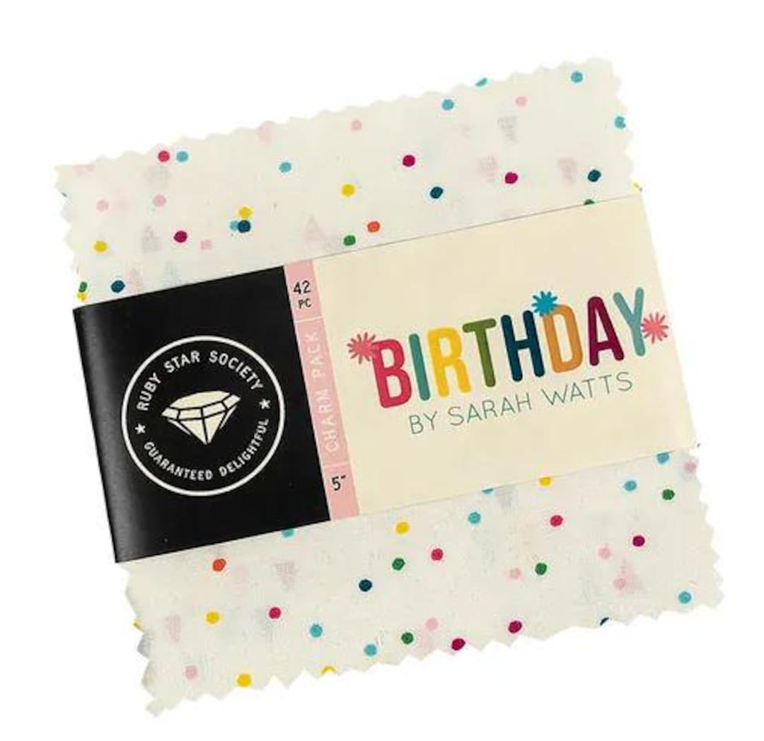Birthday - 5" Charm Pack - Ruby Star Society Moda Fabrics Sarah Watts ...