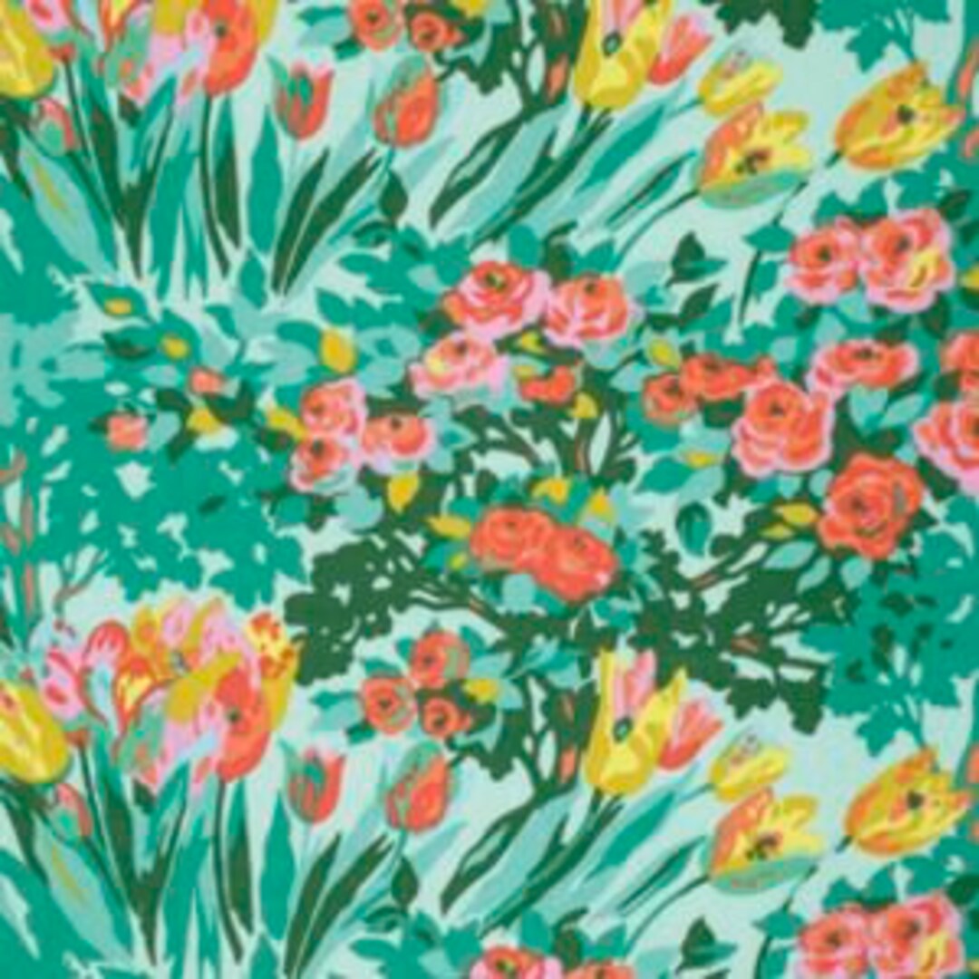 Violette Amy Butler Fabric FQ or More Meadow Blooms Minty Oop Htf - Etsy
