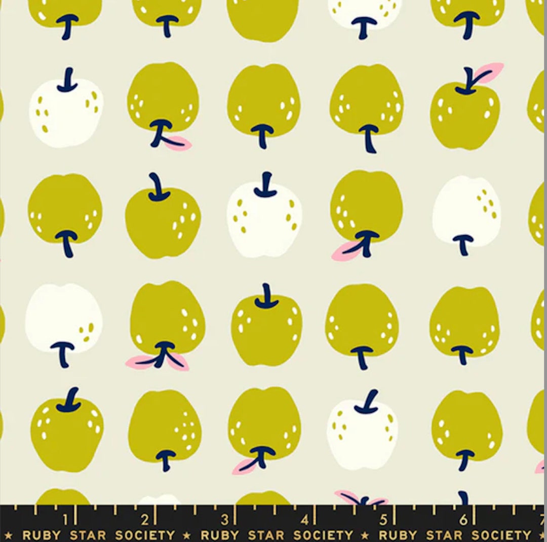 Smol FQ or More Them Apples Pistachio Kim Kight Ruby Star - Etsy