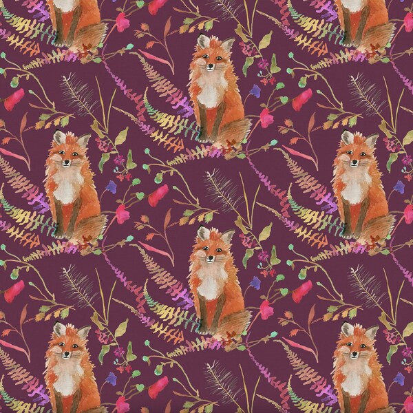 Fox Print Fabric - Etsy