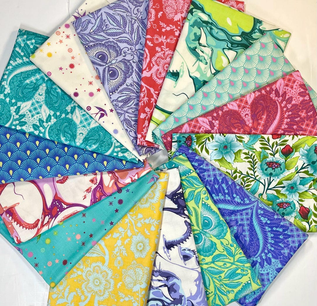 Tula Pink Pinkerville - 15 FQ Set - Free Spirit Fabric OOP HTF - Etsy