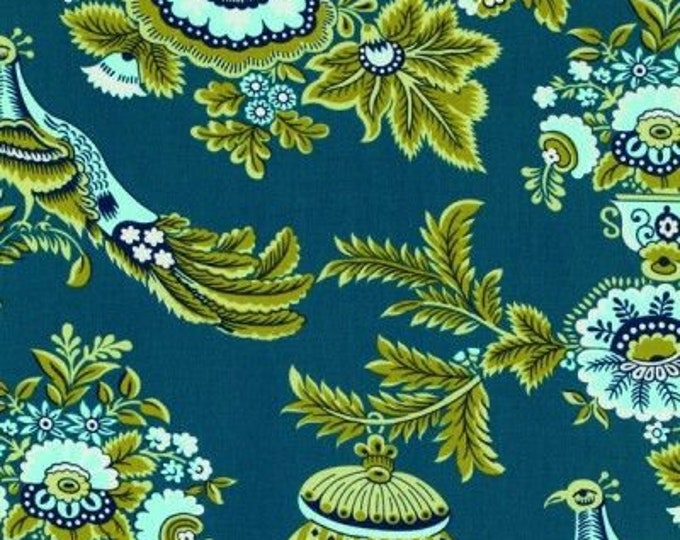 Amy Butler FQ or More Belle Royal Garden Teal Rowan Fabric OOP HTF - Etsy
