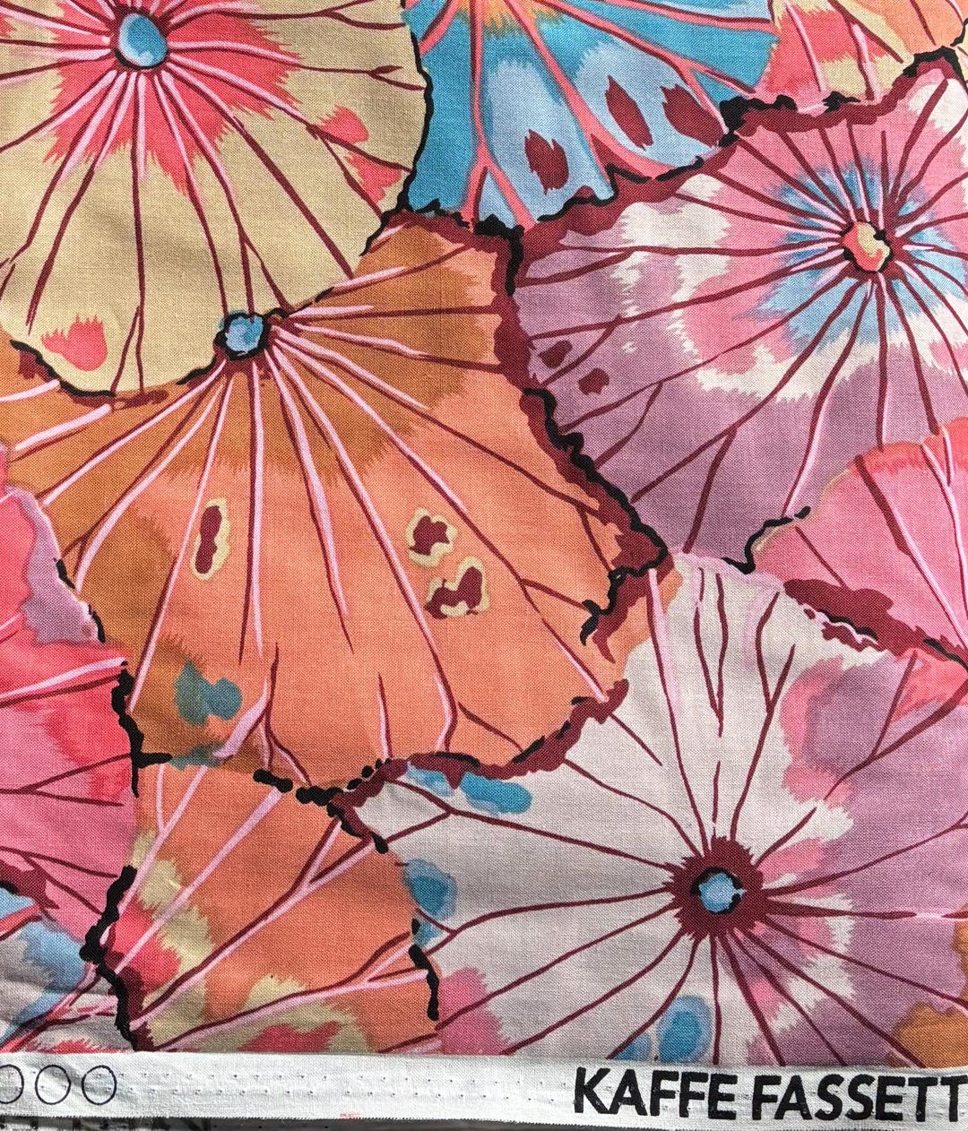 Kaffe Fassett Lotus Leaf Mauve - FQ or More - GP 29 Westminster Rowan ...