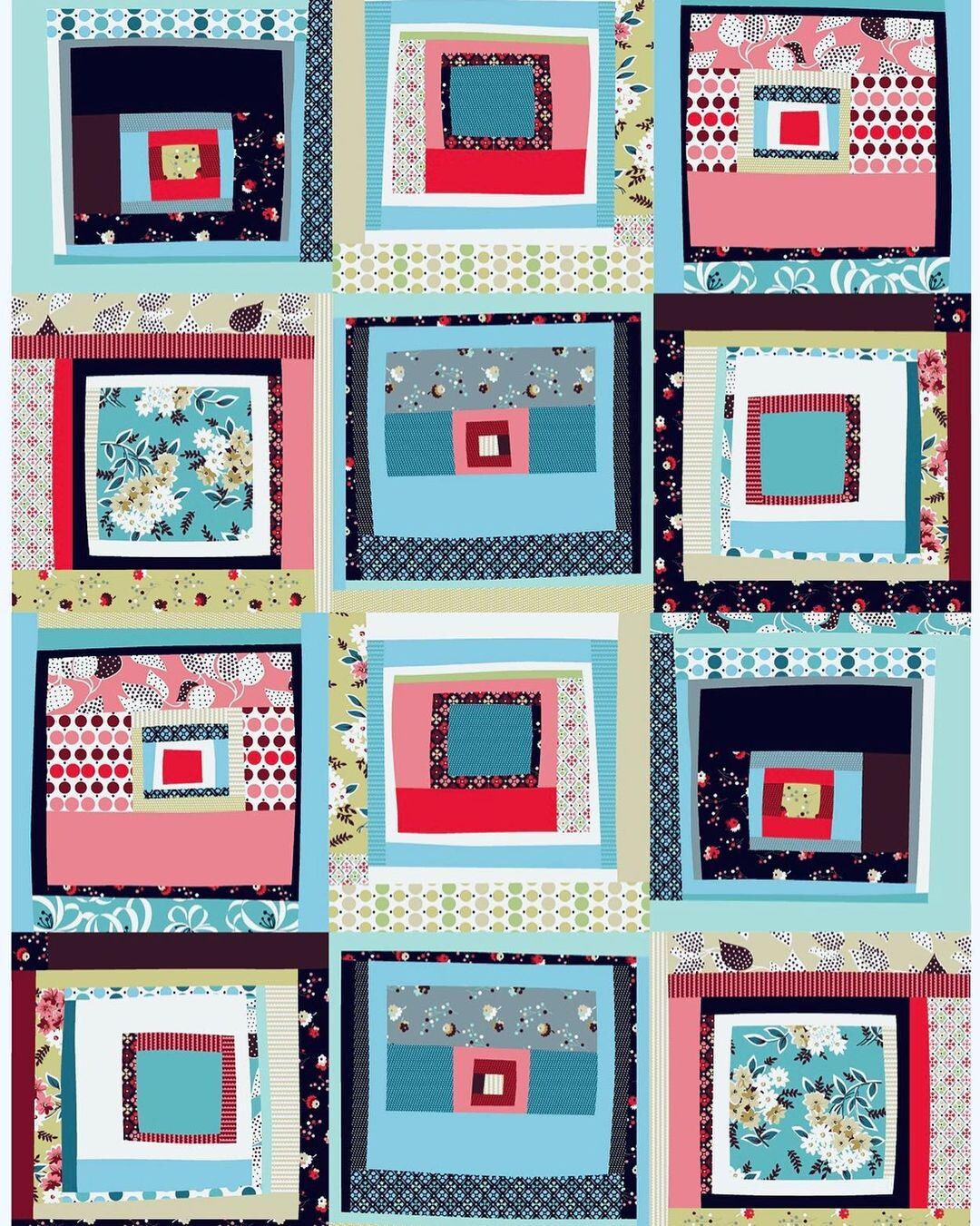 Denyse Schmidt County Fair Cheater Panel No. 1 - Oop Htf - 77" X 58 ...