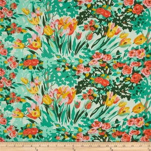 Violette Amy Butler Fabric FQ or More Meadow Blooms Minty Oop Htf - Etsy