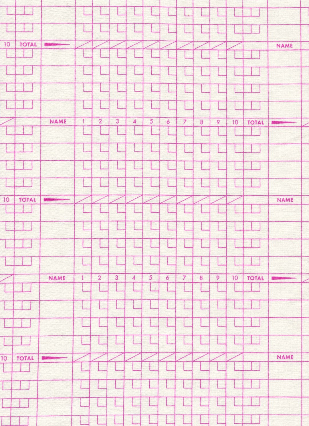 Lucky Strikes - FQ or More - Kim Kight Score Card Bowling Dark Plum ...