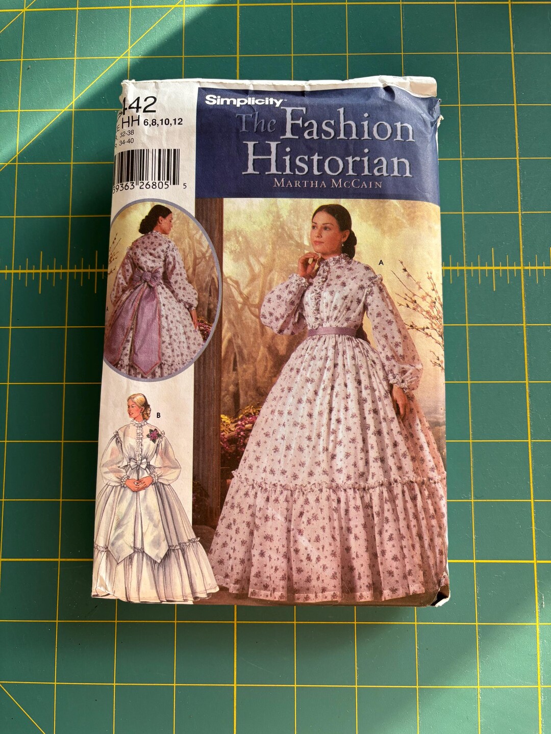 Simplicity 5442 Paper Sewing Pattern Misses' Historical Costume Gown ...
