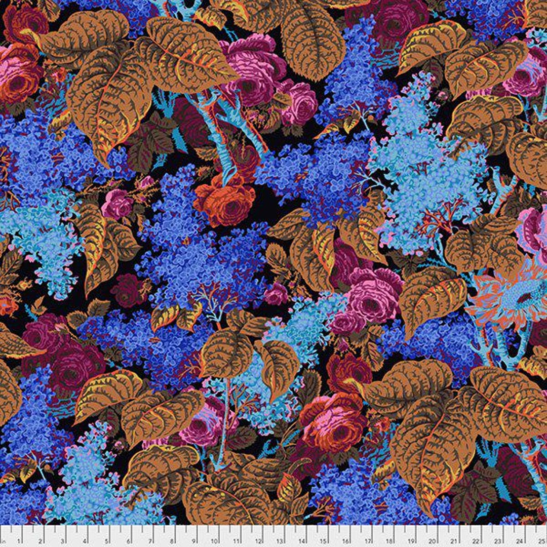 Philip Jacobs Lilac Rose Dark FQ or More PWPJ 081 Rowan Fabrics Oop Htf ...