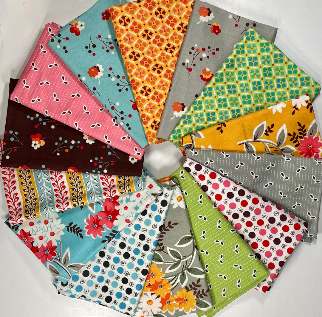 Flea Market Fancy Legacy 14 FQ Set Free Spirit Fabric Denyse Schmidt ...