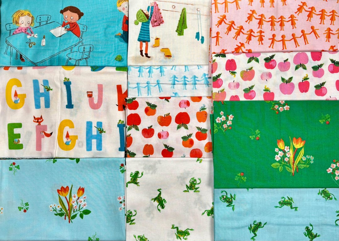 Heather Ross Kinder - 11 FQ Set - OOP HTF Windham Fabrics - Etsy