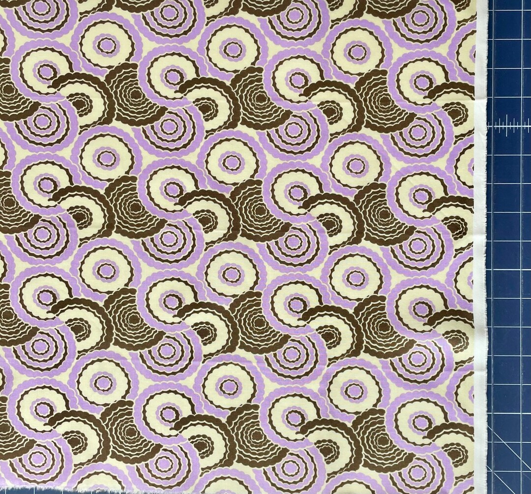 Amy Butler FQ Ginger Bliss Market Umbrellas Brown Lavender Oop Htf Fabric D979-302 - Etsy