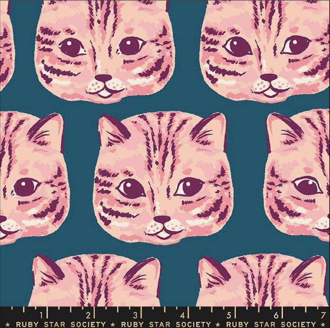 Reading Nook - FQ or More - Meow Meow Teal Ruby Star Society ...