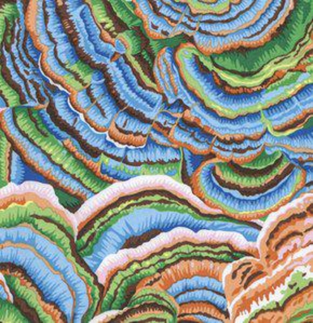 Philip Jacobs Tree Fungi Blue FQ or Two PWPJ 081 Rowan Fabrics Oop Htf Rare - Etsy