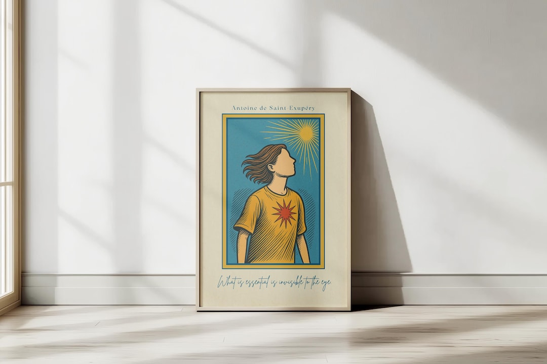 Antoine De Saint Exupéry - Canvas or Paper Poster Print - the Little ...
