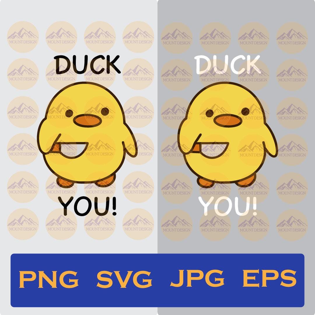Duck You Svg, Angry Duck Png, Furious Duck Svg, Funny Duck Svg, Killer ...