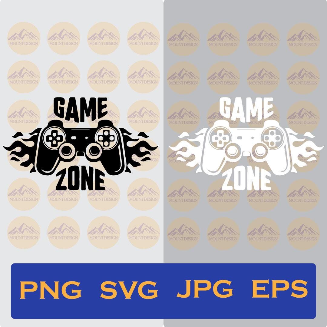 Game Zone Svg, Game Room Png, Man Cave Svg, Game Zone Sticker Svg, Man ...