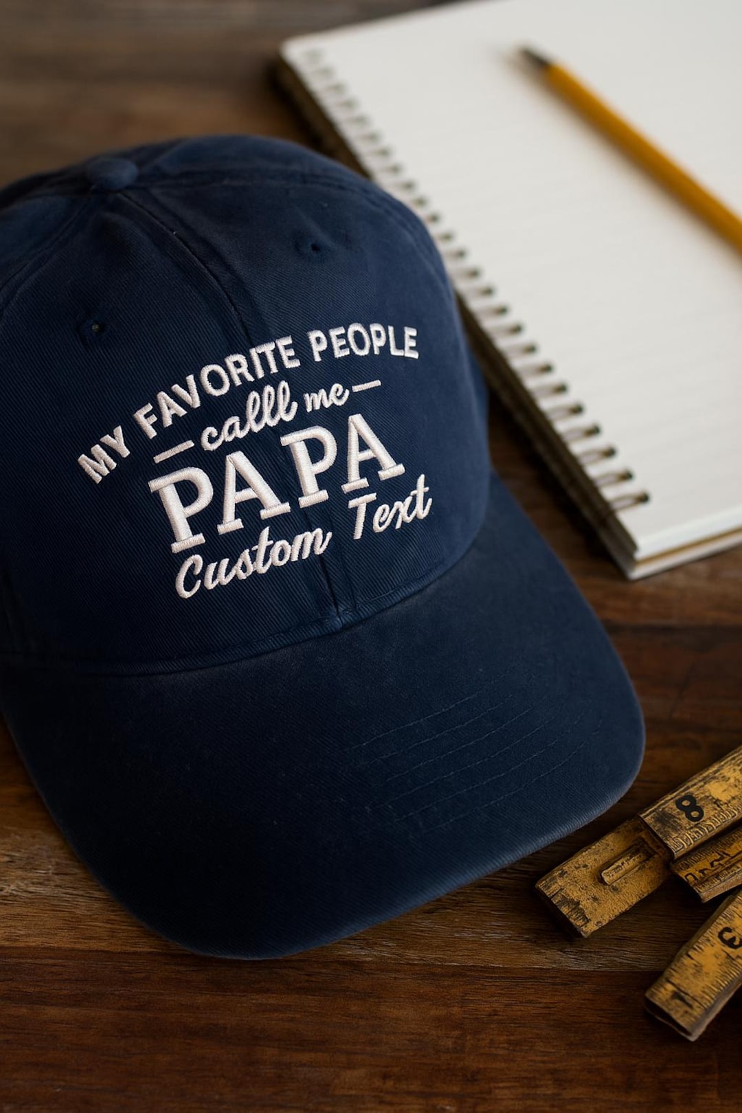 Personalized Embroidered Papa Hat - Custom Dad Gift - Etsy