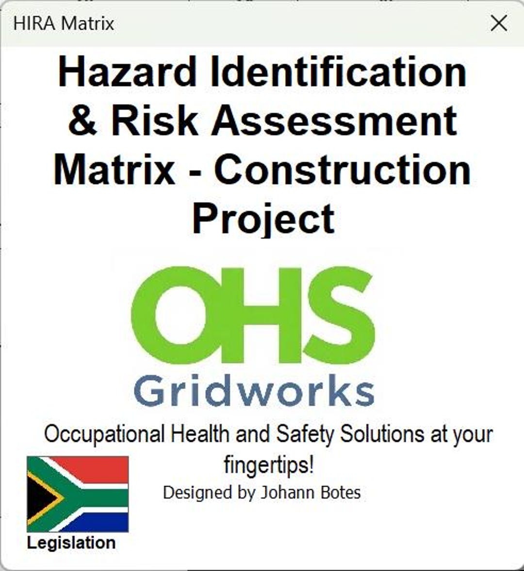 Risk Assessment Template - Construction Project - Etsy
