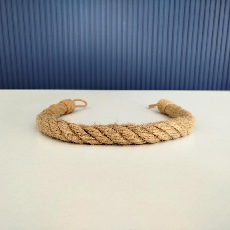 Rustic Jute Rope Curtain Tieback: Farmhouse Style Handmade Window ...