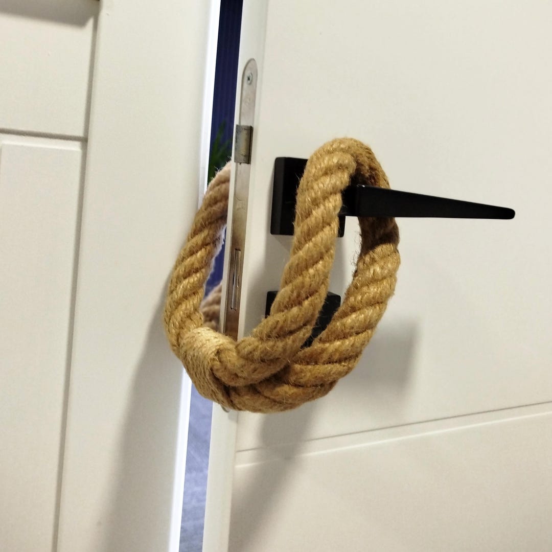 Rustic Jute Rope Door & Window Stopper: Nautical Farmhouse Decor - Etsy