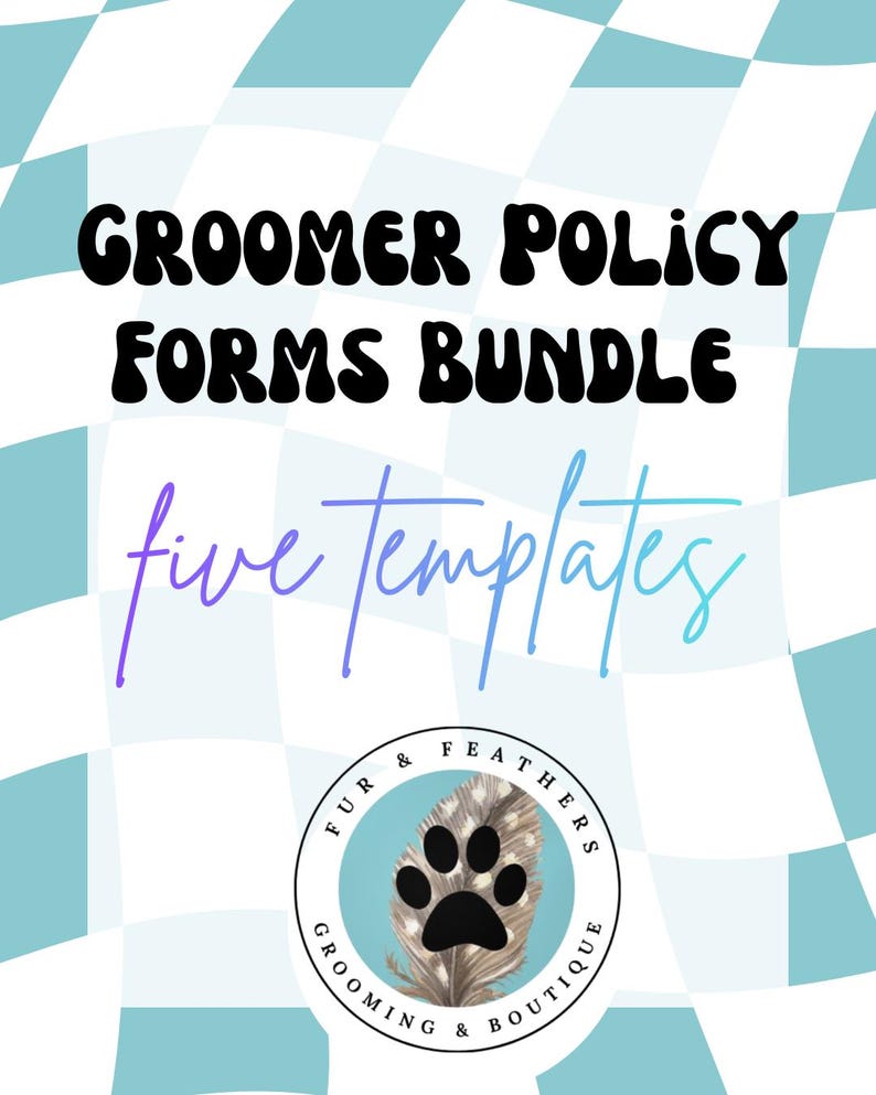 Groomer Policy Bundle | Matting, Flea & Tick, Cancellation Policies ...