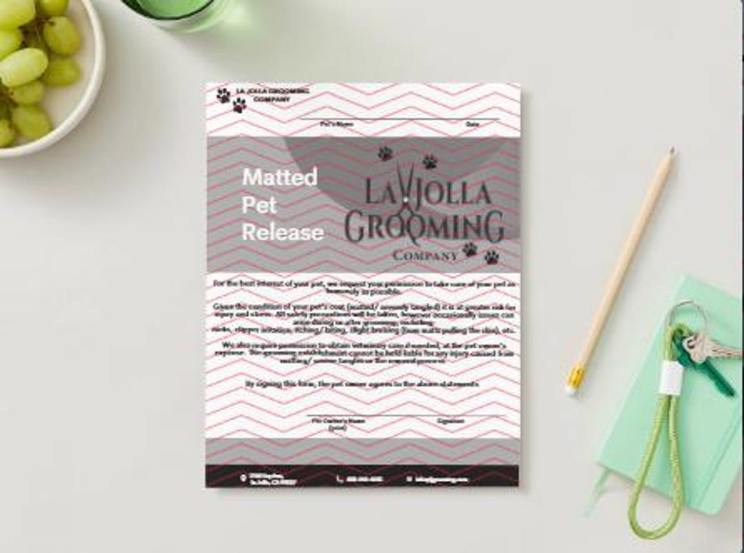 Matting Release Form DIGITAL TEMPLATE - Etsy