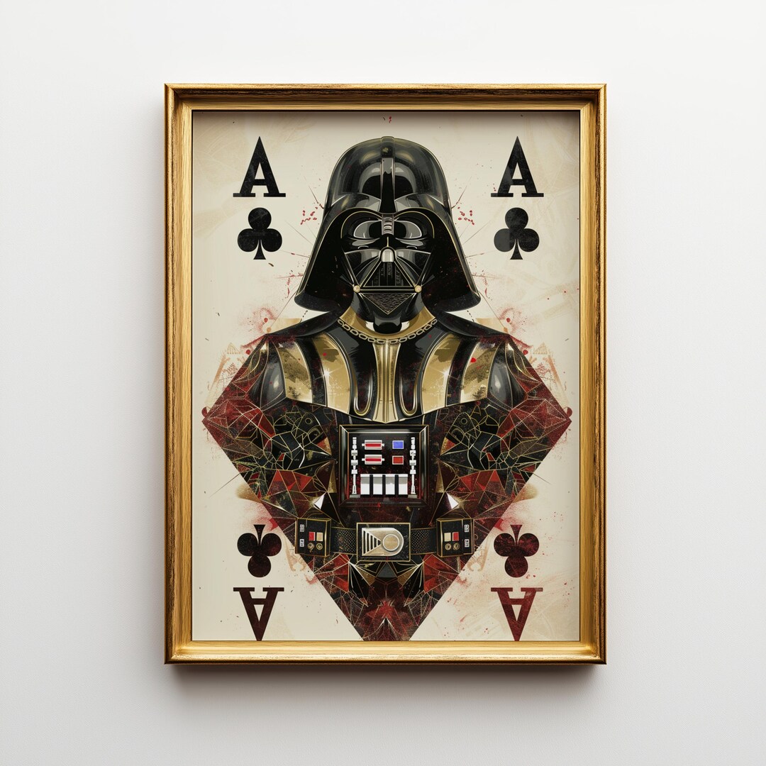 Darth Vader Ace of Clubs Art Print: Star Wars Pop Art (digital Download ...