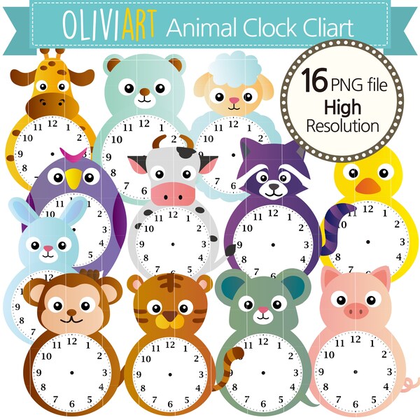 Animal Clock - Etsy