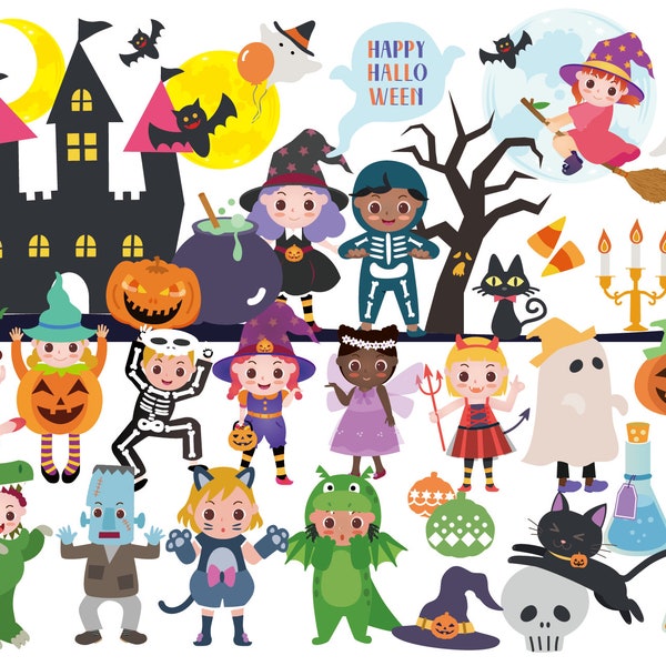 Halloween Clipart - Etsy