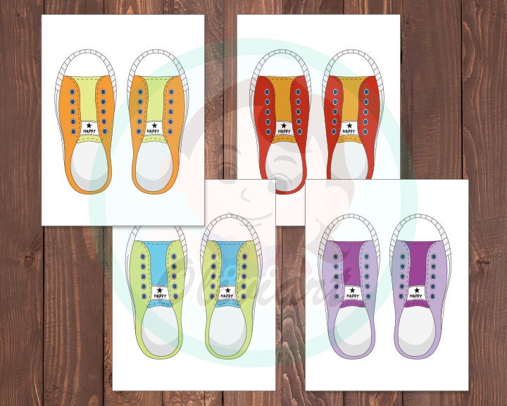 Learn to Tie Shoes, Shoe Tying Practice, Printable Shoe Lacing Cards ...
